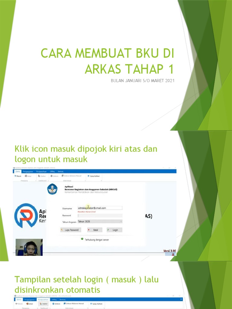Cara Membuat Bku Di Arkas Tahap 1 | PDF
