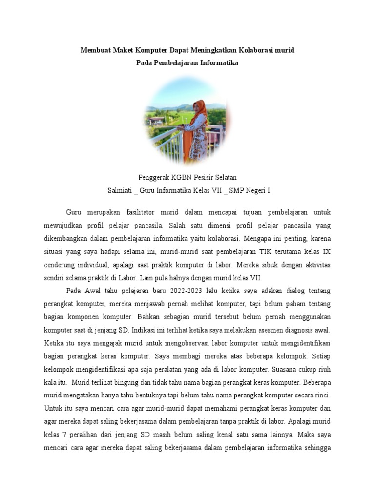 Praktik Baik Membuat Maket Komputer | PDF
