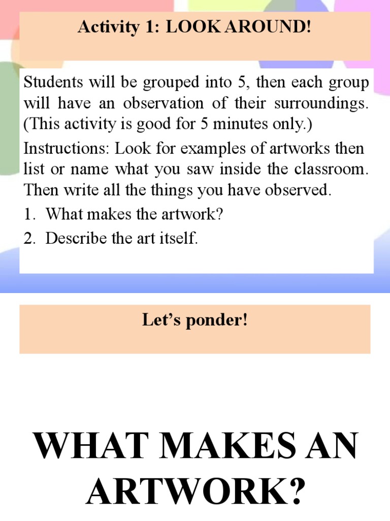Week 5 Elements and Principles of Art | PDF | Composition (Visual Arts ...