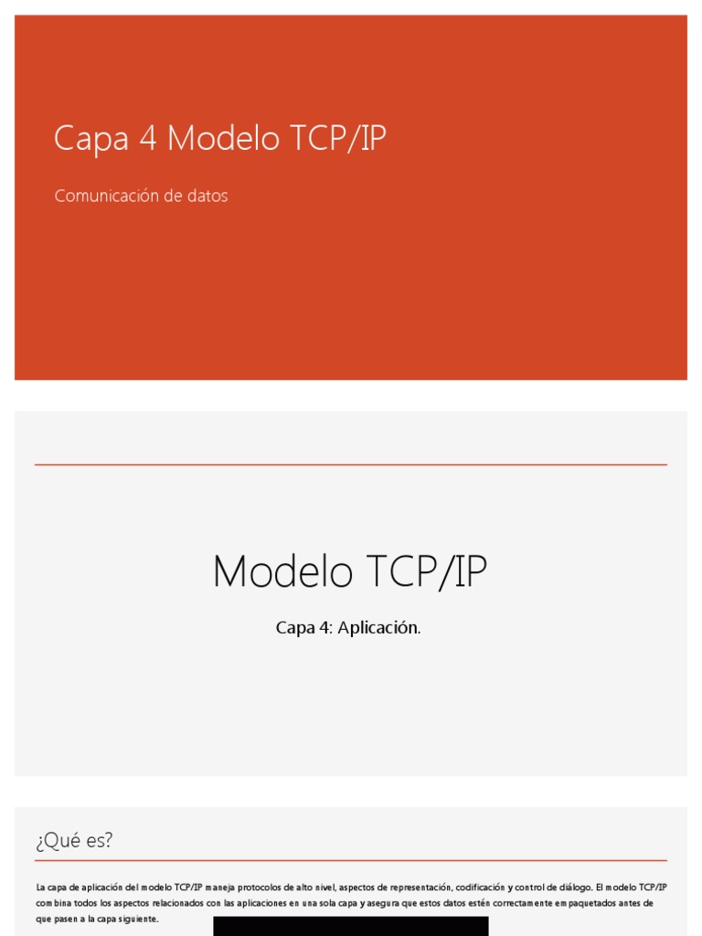 Capa 4 Modelo TCP | PDF | Conjunto de protocolos de internet | Protocolo de transferencia de ...