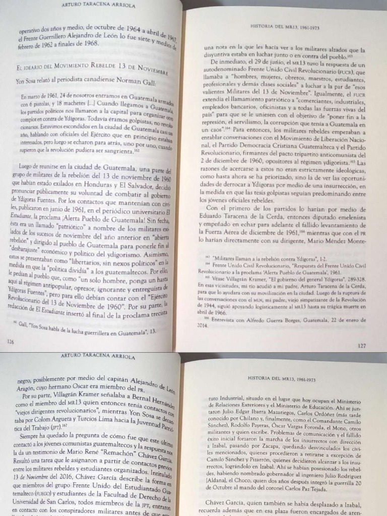 Arturo Taracena. Yon Sosa. Historia Del MR13 en Guatemala y México ...