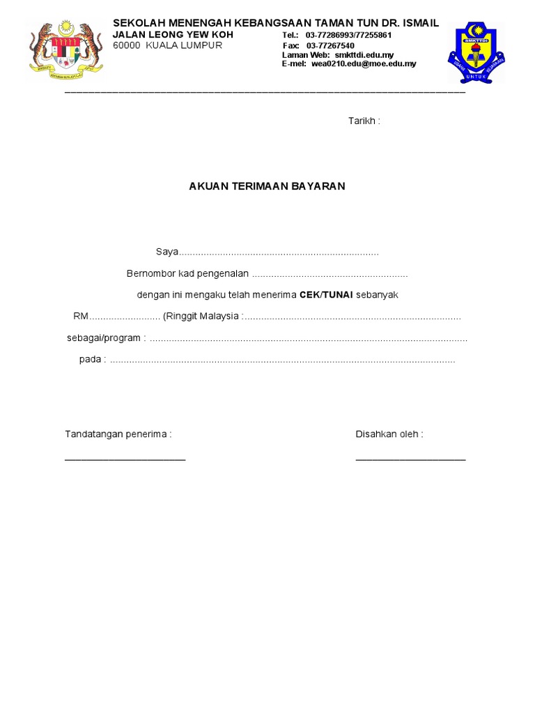 Akuan Terima | PDF