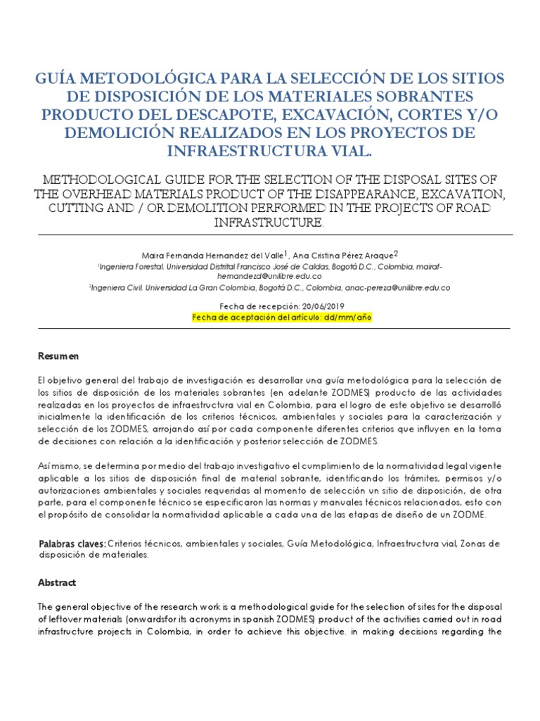 Artículo Guía Zodme V0.2 | PDF | Topografía | Presupuesto