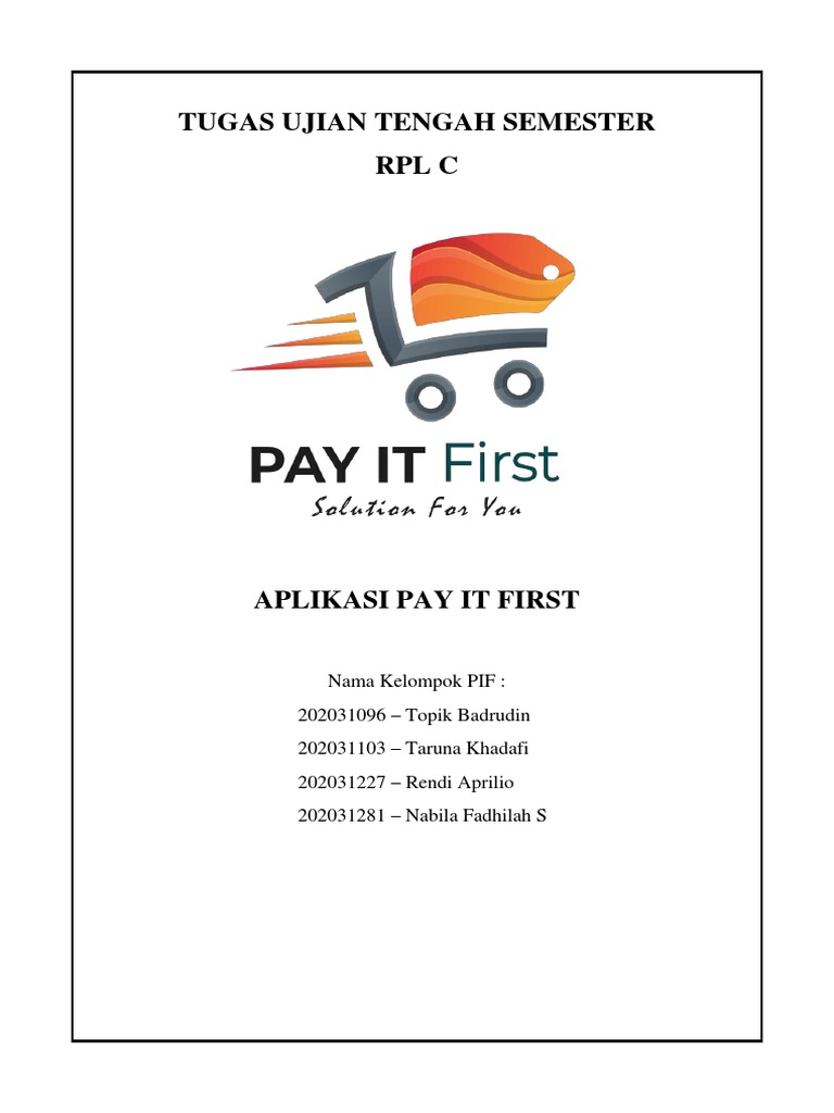 Business Requirement Definition PIF (Pay It First) | PDF | Bisnis