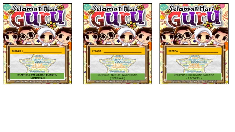 Sticker Hari Guru Anak | PDF