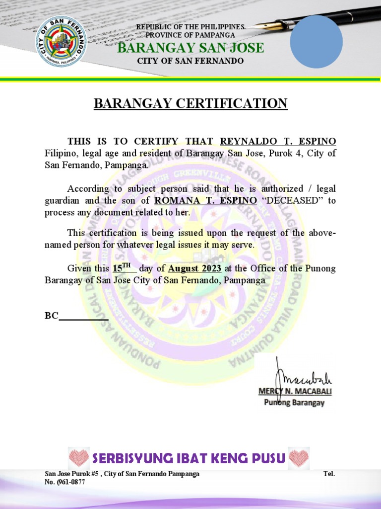 11 Certificate of Guardianship | PDF