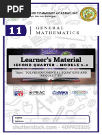 General Mathematics: Quarter 1 - Module 18: Solving Exponential ...
