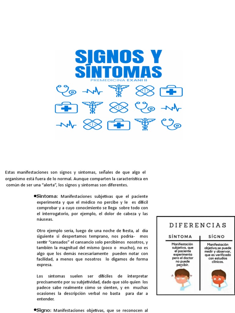 Signos y Síntomas | PDF