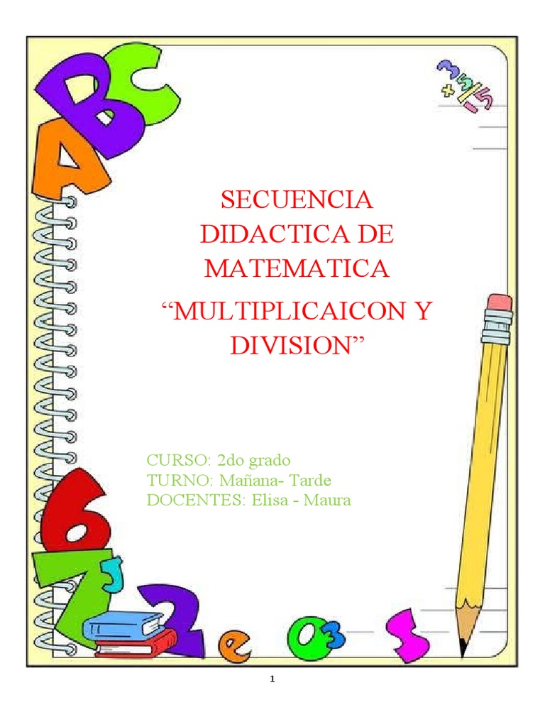Secuencia Didactica Division De Fracciones Algebraicas