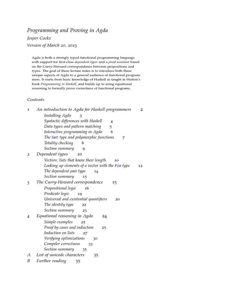 Agda | PDF