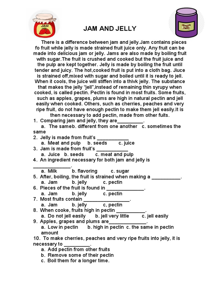 Jam and Jelly | PDF | Fruit Preserves | Food And Drink