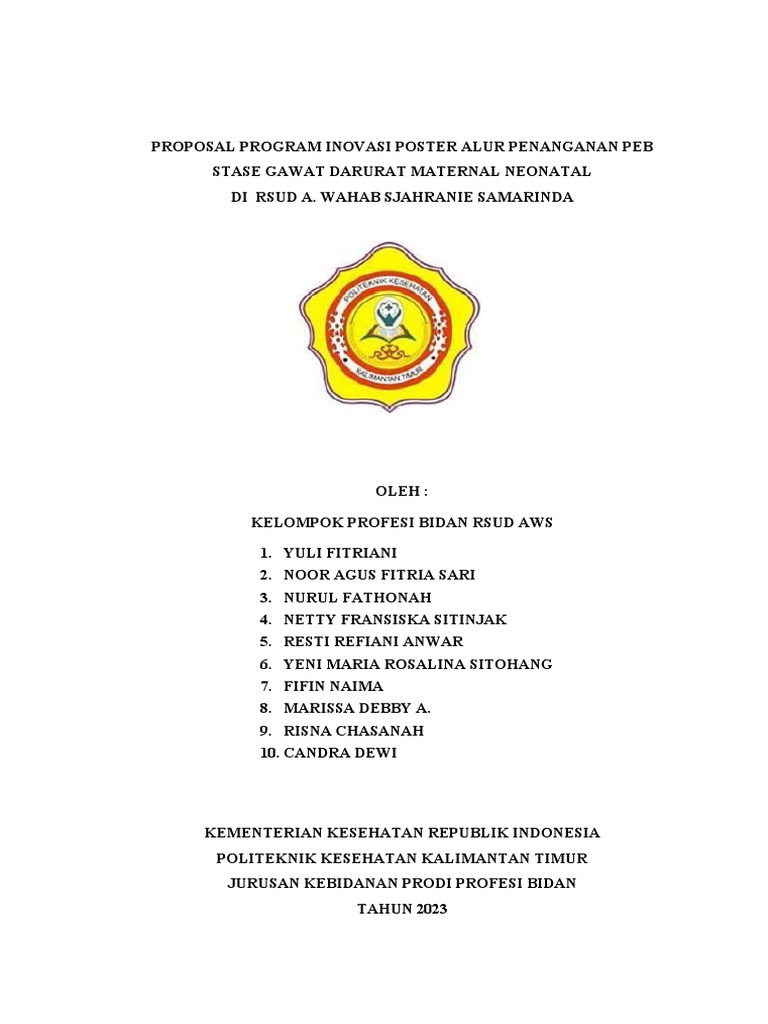 Proposal Inovasi Stase Gadar | PDF