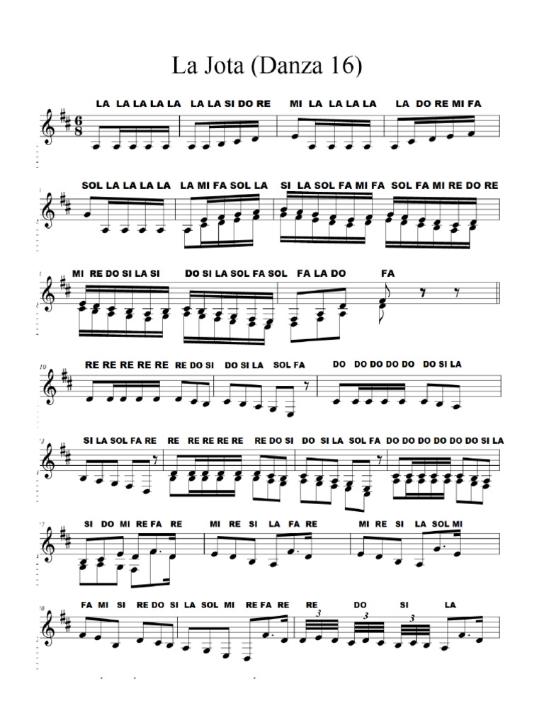 La Jota 1a Voz | PDF