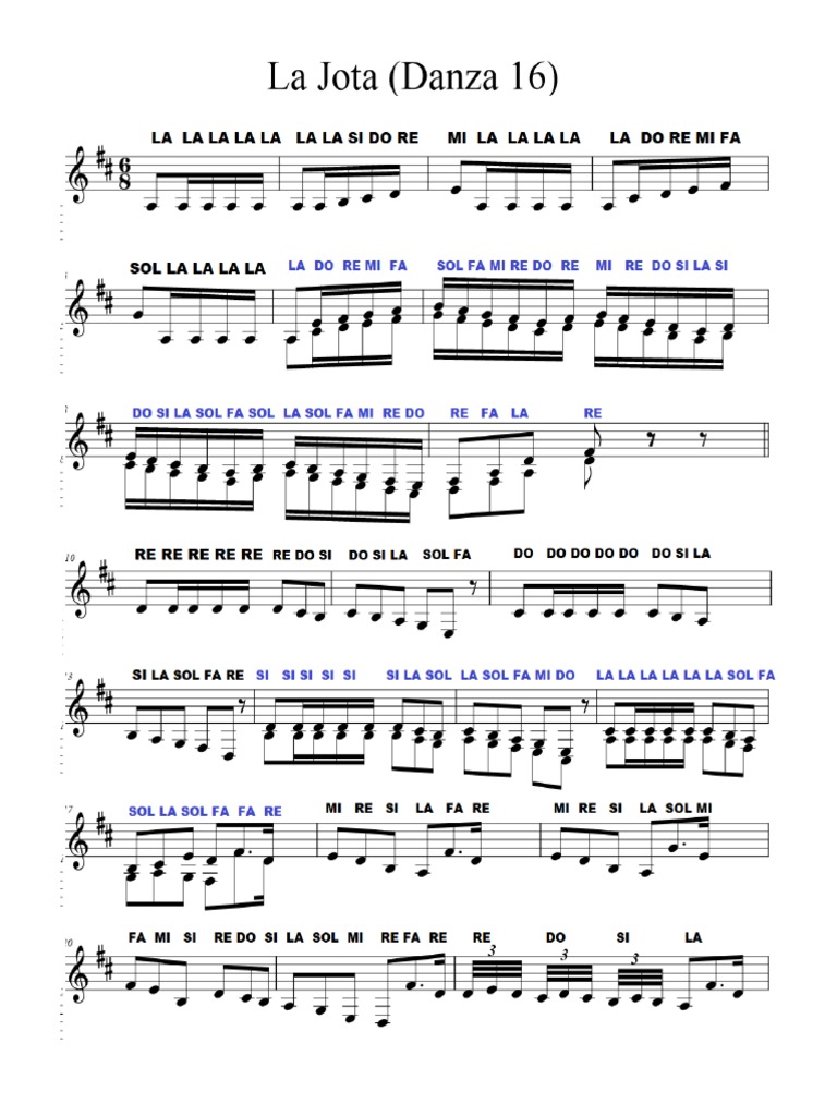 La Jota 2a Sax Alto | PDF