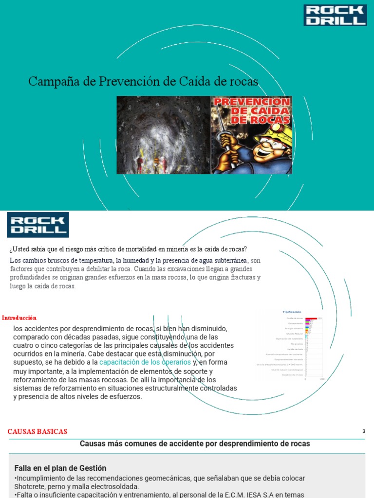 Campaña de Caida de Rocas | PDF | Roca (geología)