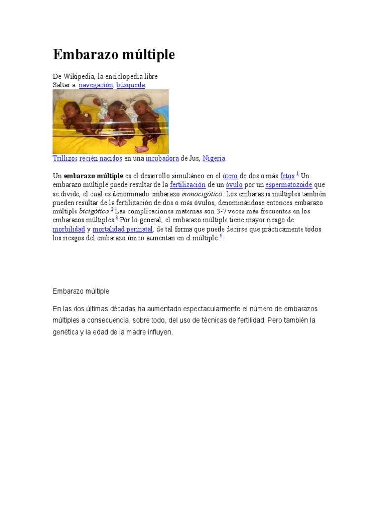 Embarazo Múltiple | PDF