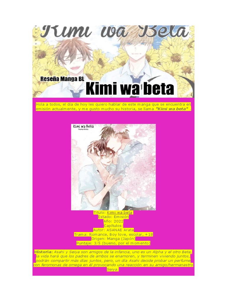 Kimi Wa Beta | PDF