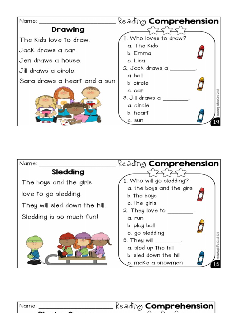 Printable Reading Comprehension | PDF