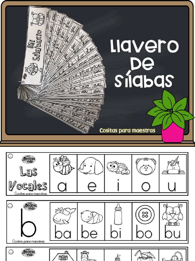 Llavero de Sílabas Recopilado Por Materiales Educativos para Maestras | PDF