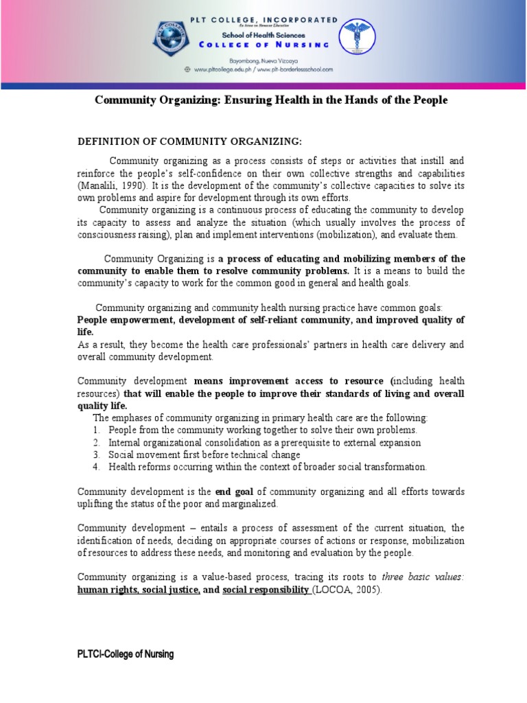 6416 - 583501 - 3. Community Organizing | PDF