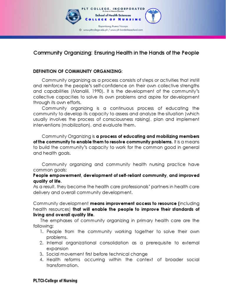 6416 - 583501 - 3. Community Organizing 1 | PDF | Empowerment | Community