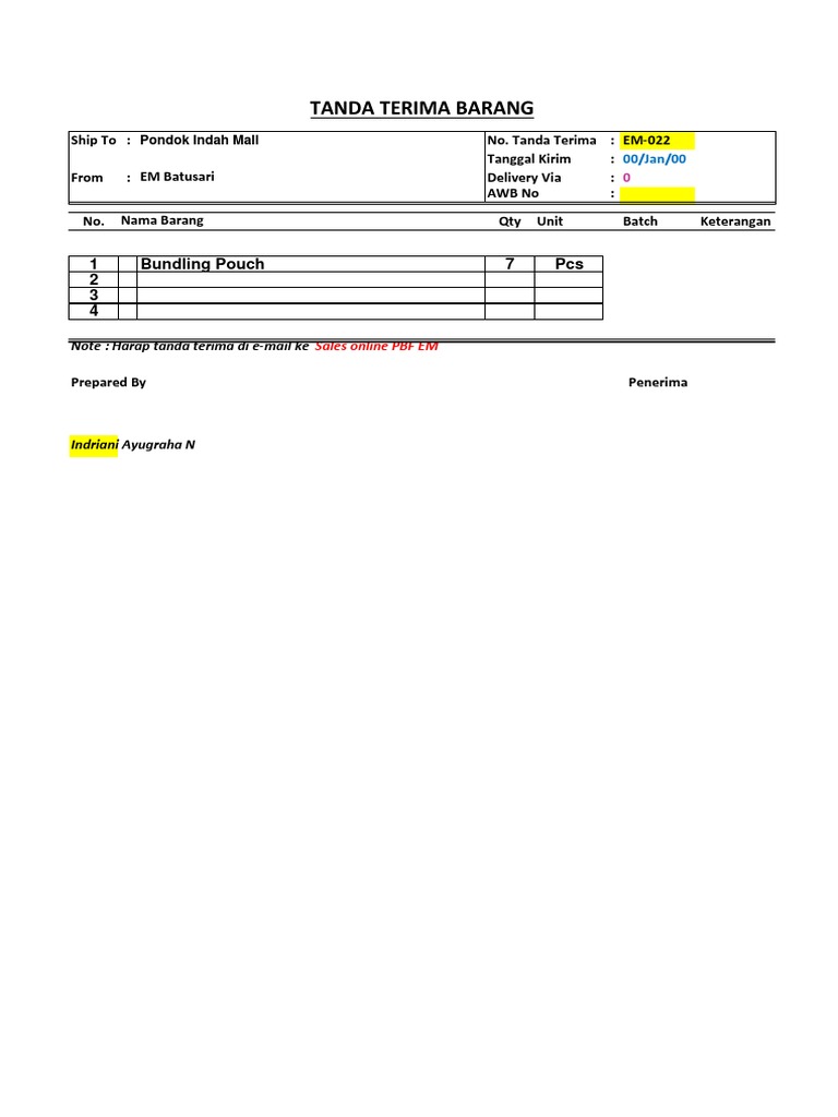 Alokasi Pouch Dan Gimmick | PDF