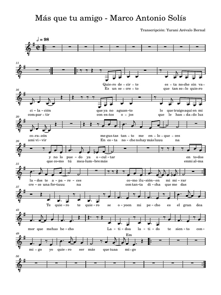 Más Que Tu Amigo - Transcripción | PDF