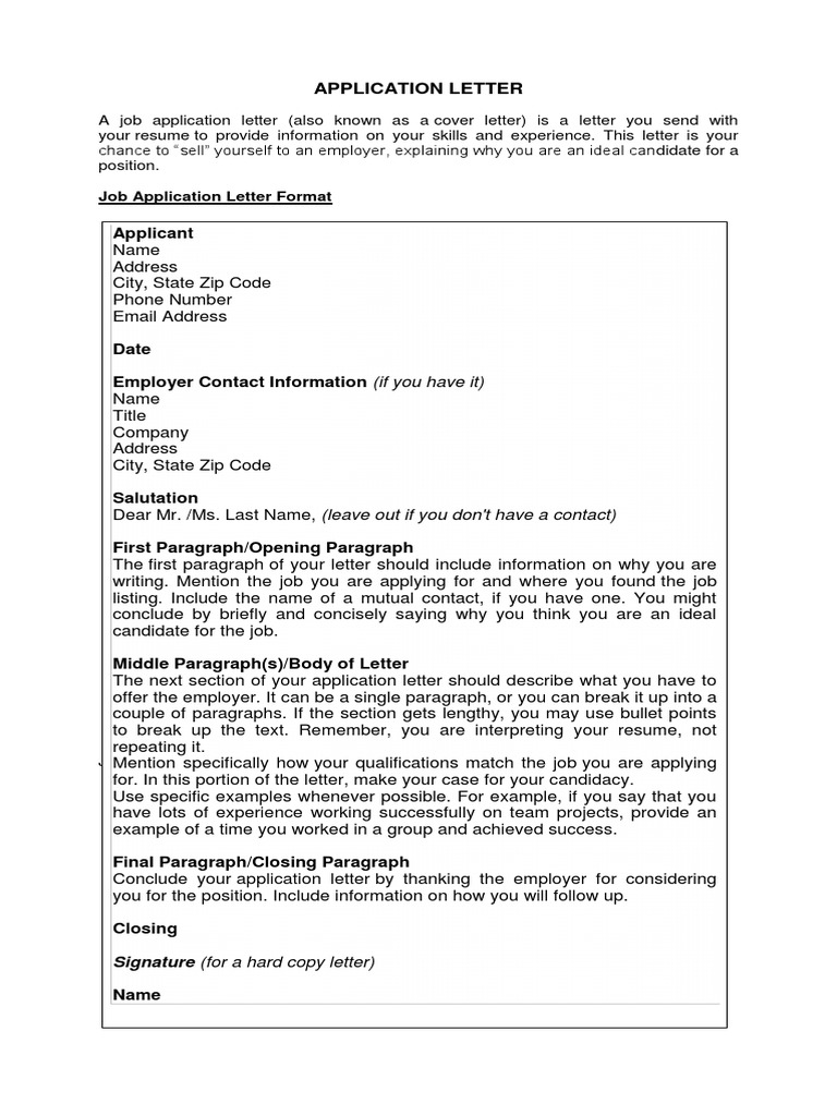 Application Letter | PDF | Résumé | Proofreading