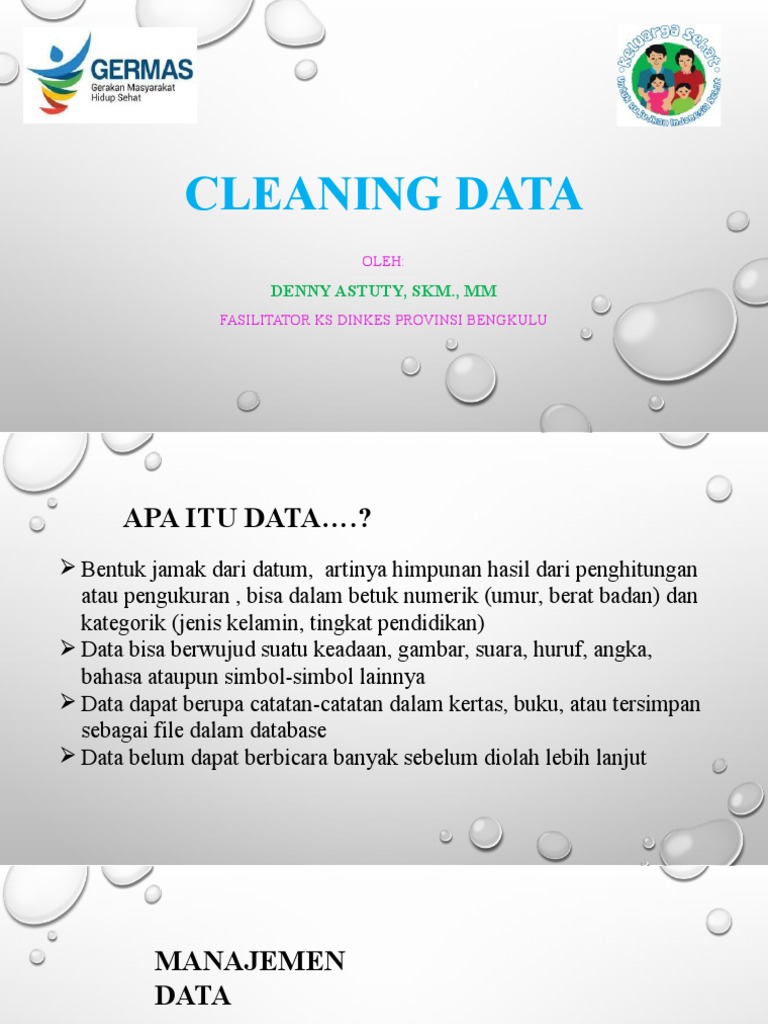Cleaning Data | PDF | Metode & Bahan Ajar
