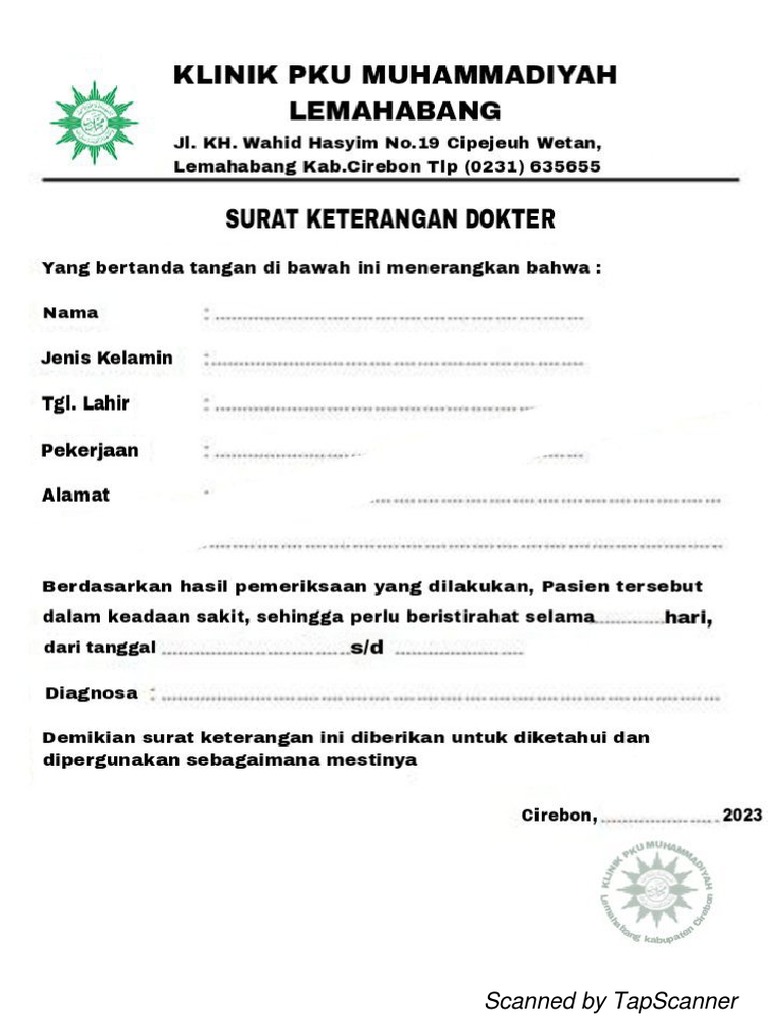 SKD Klinik Muhammadiyah | PDF