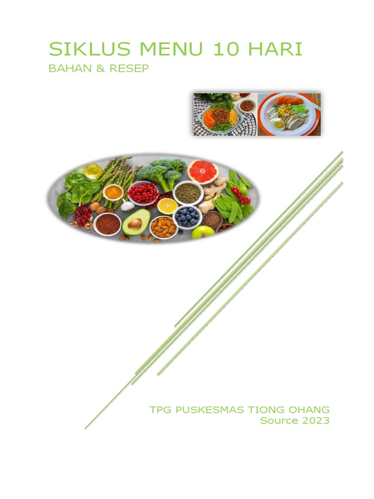 SIKLUS MENU 10 HARI PMT LOKAL | PDF