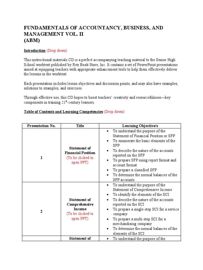 Fundamentals of Accountancy Business and Management Vol. Ii | PDF ...