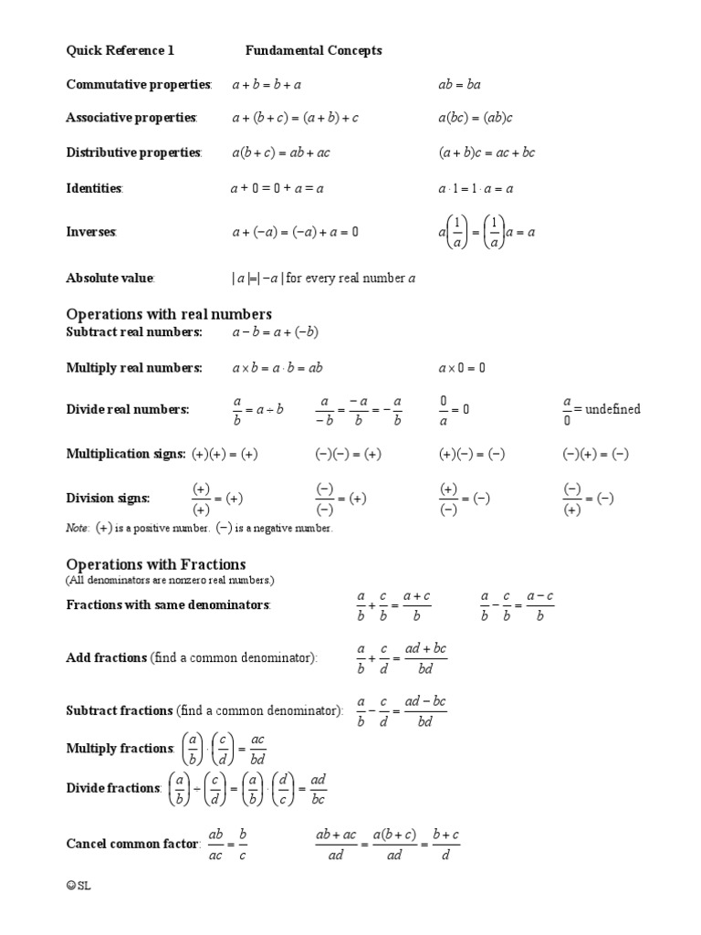 Properties and Fractions | PDF | Multiplication | Numbers