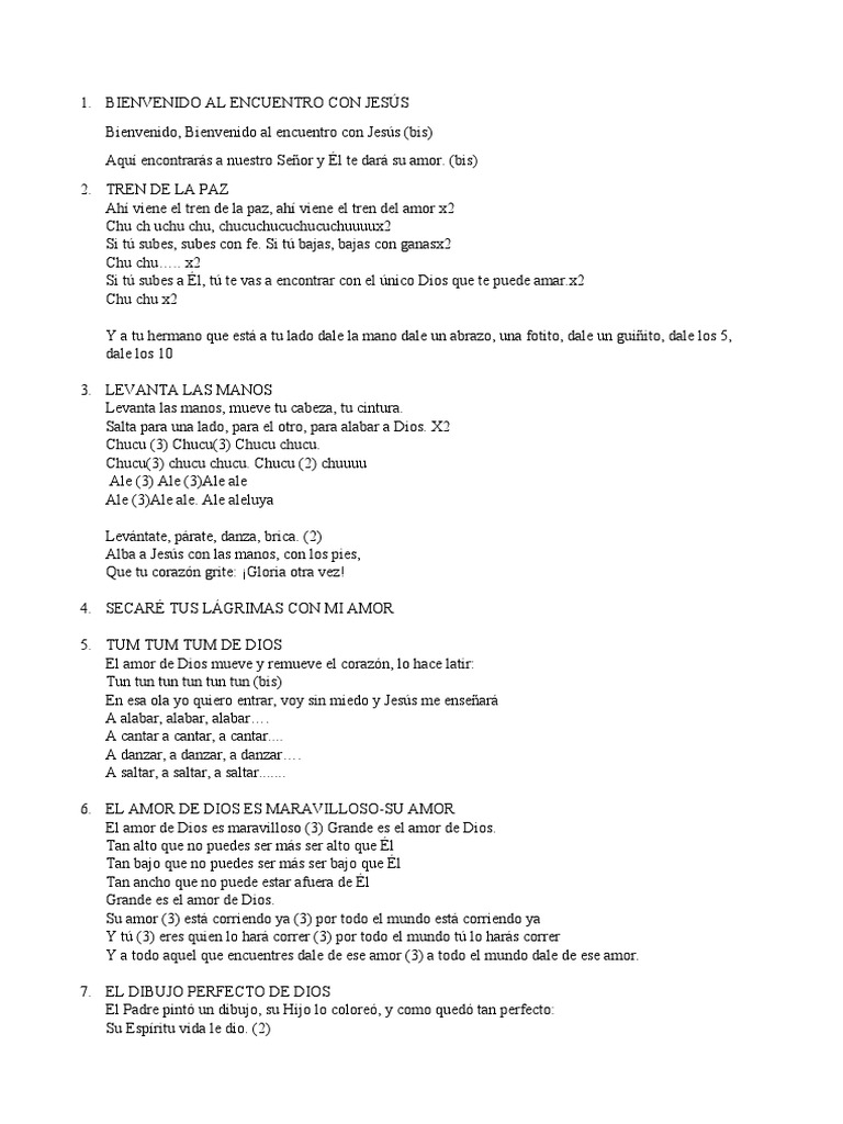 Cancionero Retiro 2023 | PDF | Cristo (título) | Amor