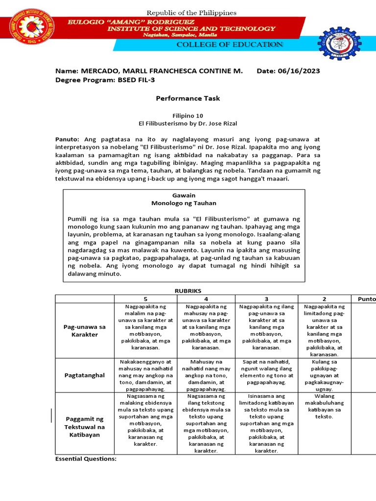 Performance-Based Assessment | PDF
