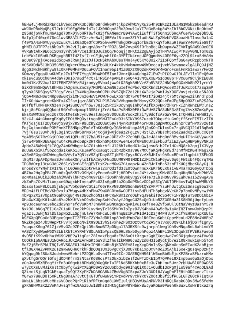 Random Alphanumeric String Document | PDF