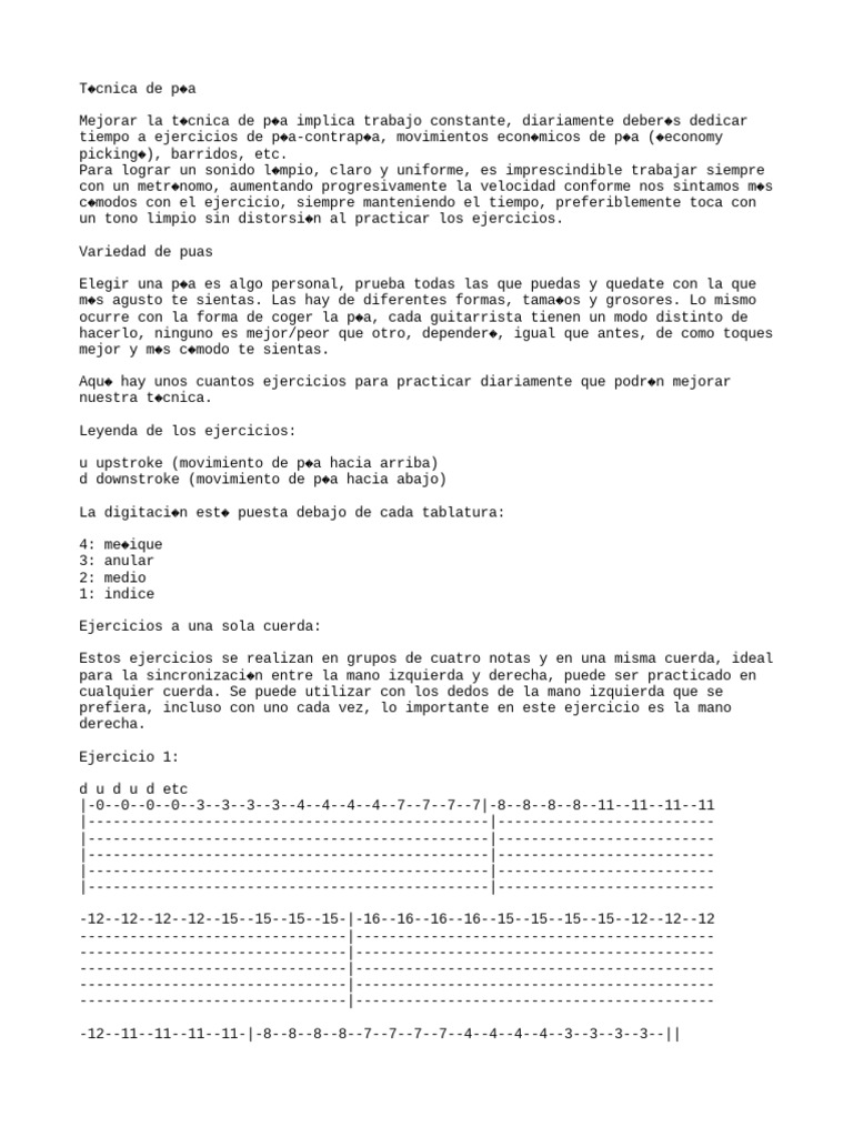 Técnica de Púa | PDF