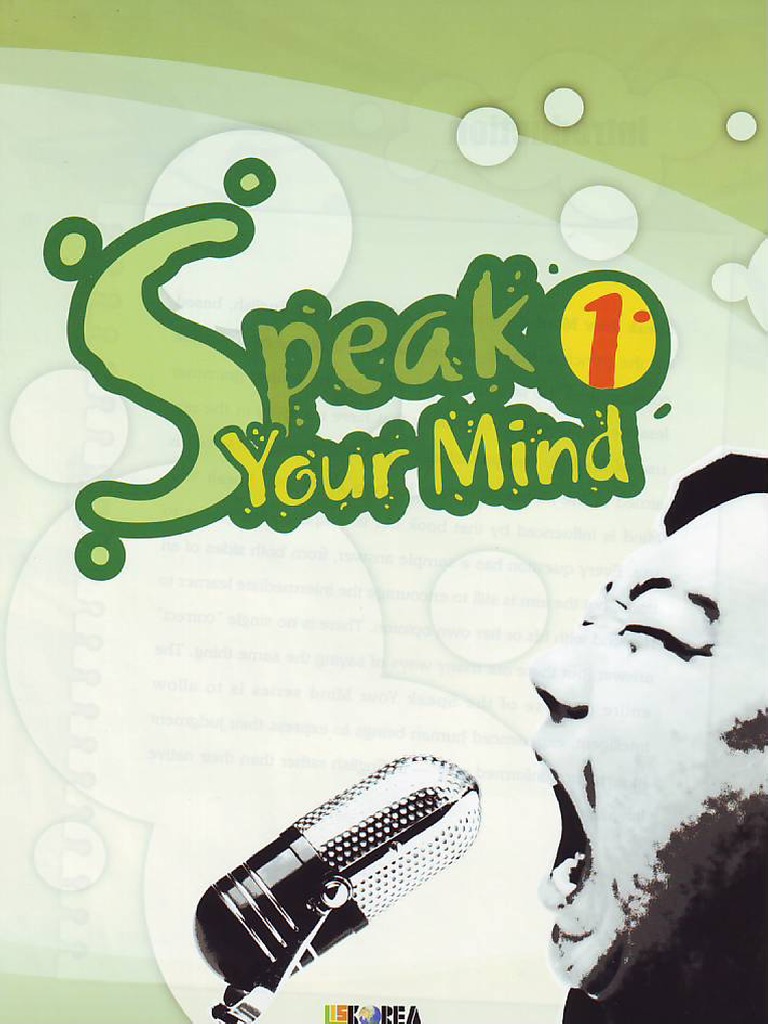 Speak Your Mind Level 1 Teacher's Guide | PDF