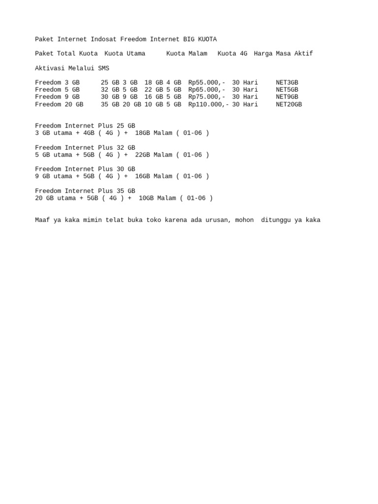 Freedom Internet PLUS | PDF