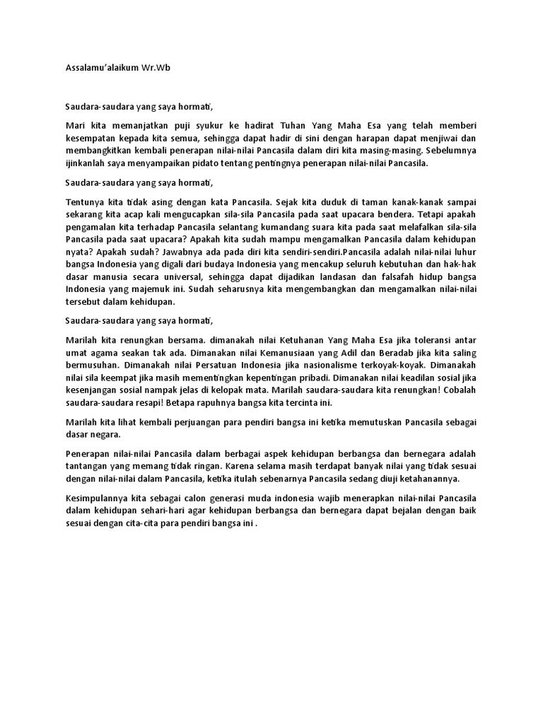 Teks Pidato | PDF