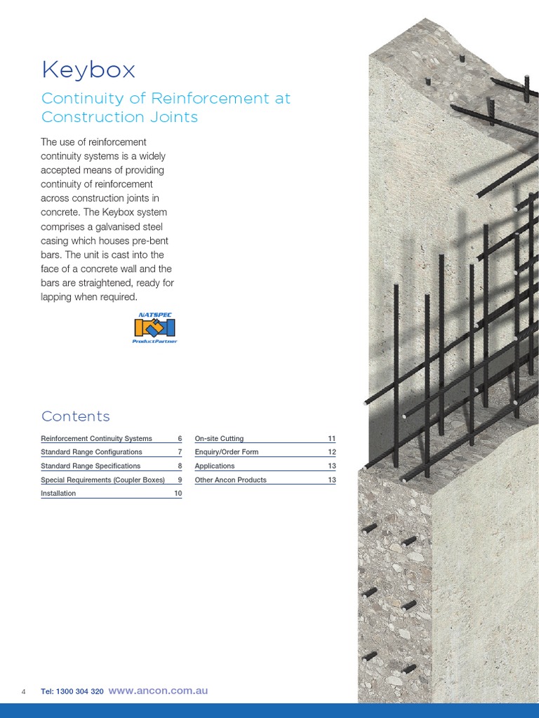 Leviat Ancon Keybox Reinforcement Continuity Systems (1) 4 | PDF