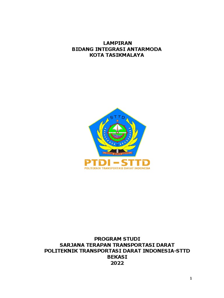 Survey Integrasi Antarmoda Tasikmalaya | PDF