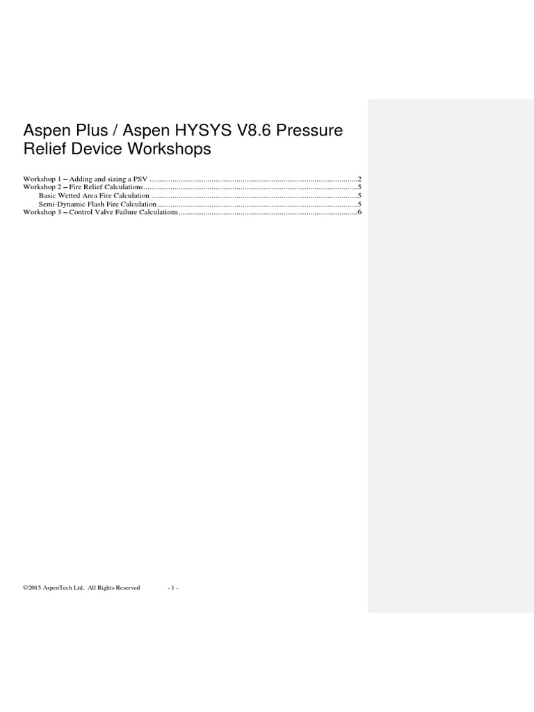 PSV Workshop | PDF | Valve | Pressure