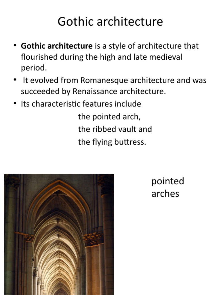 Gothic Architecture | PDF | Gothic Architecture | Vault (Architecture)