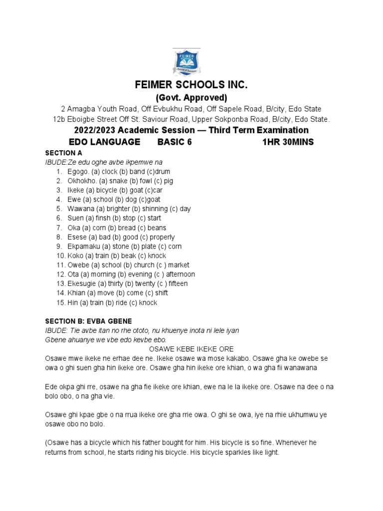 Basic 5 - Edo Language | PDF