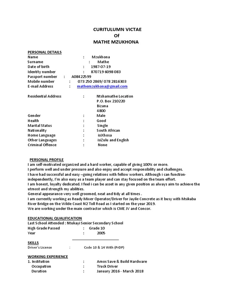 Edited CV | PDF