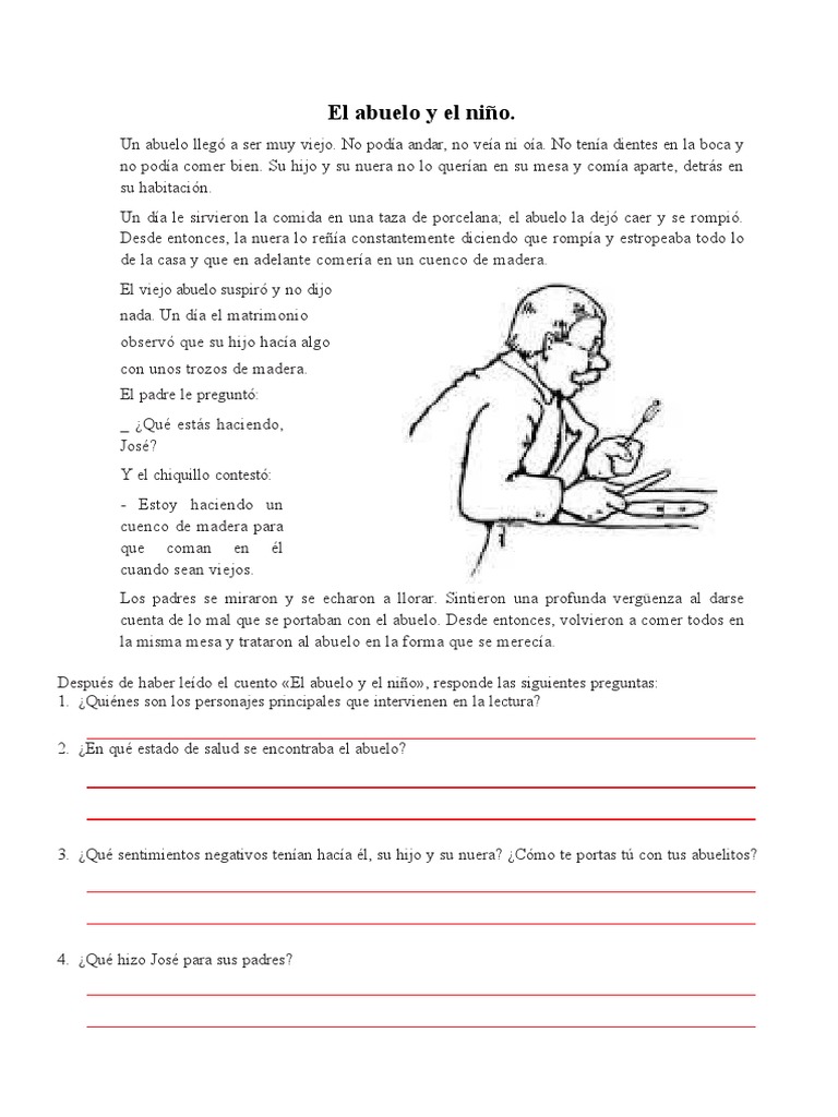 Lectura El Abuelo y El Niño | PDF