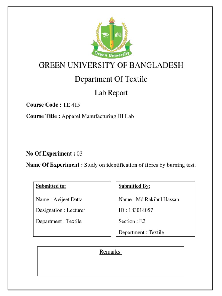 Fiber Identification by Burning Test | PDF | Textiles | Fibers