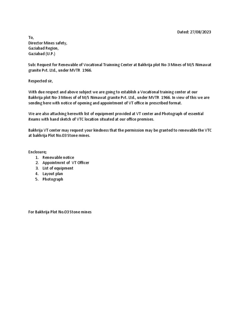 VT Center Letter | PDF