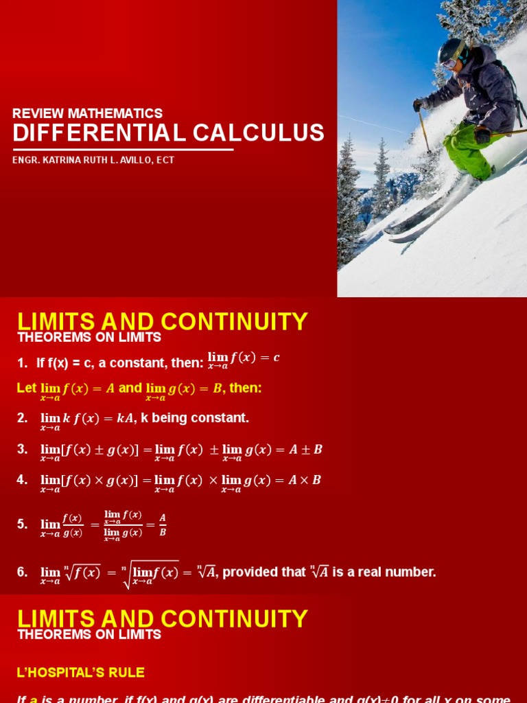 Differential Calculus | PDF